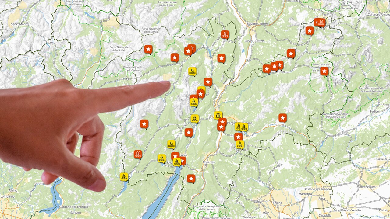 Mapa De Trento Na Italia Map Trentino Italy